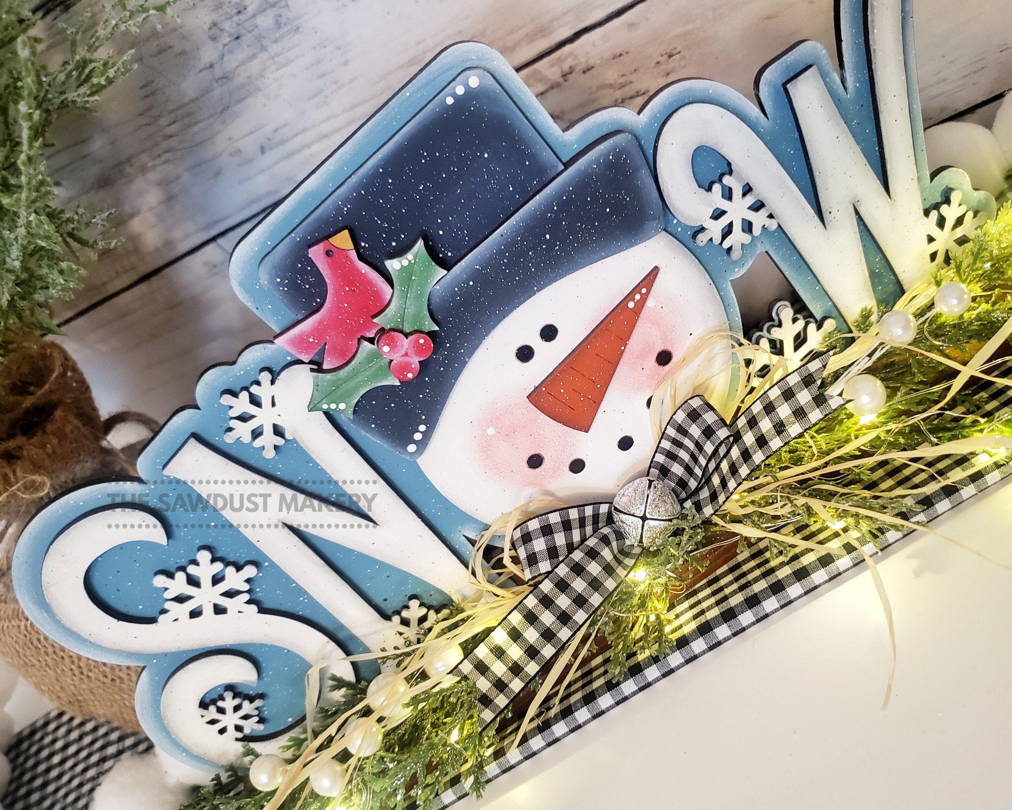 Snow Standing Snowman Shelf Sitter SVG Snowman Laser Cut - Etsy