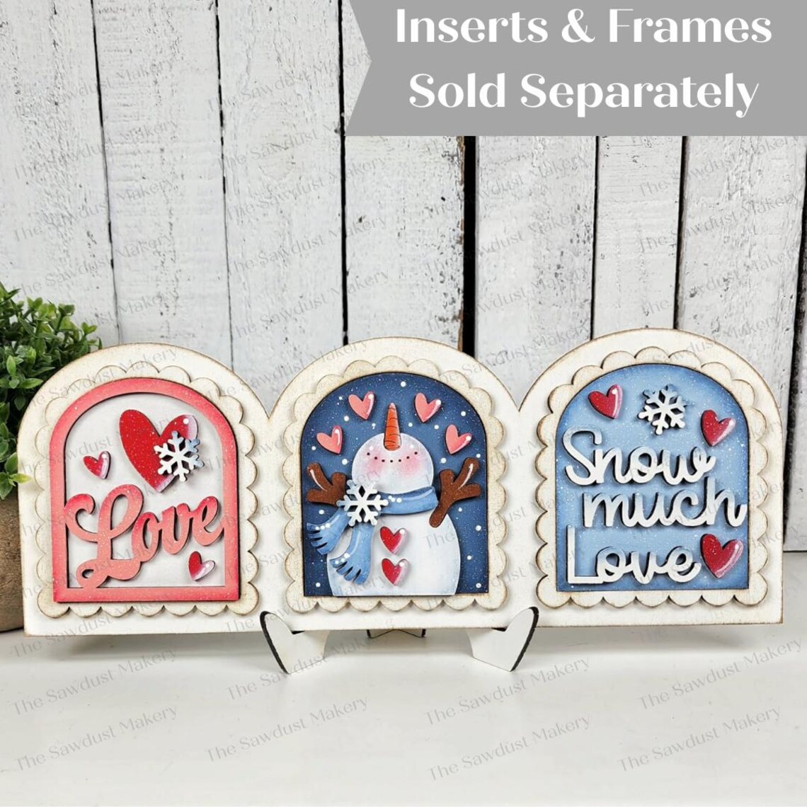 Valentine Snowman Mini Arch Sign Set SVG Sign Bundle | Seasonal ...