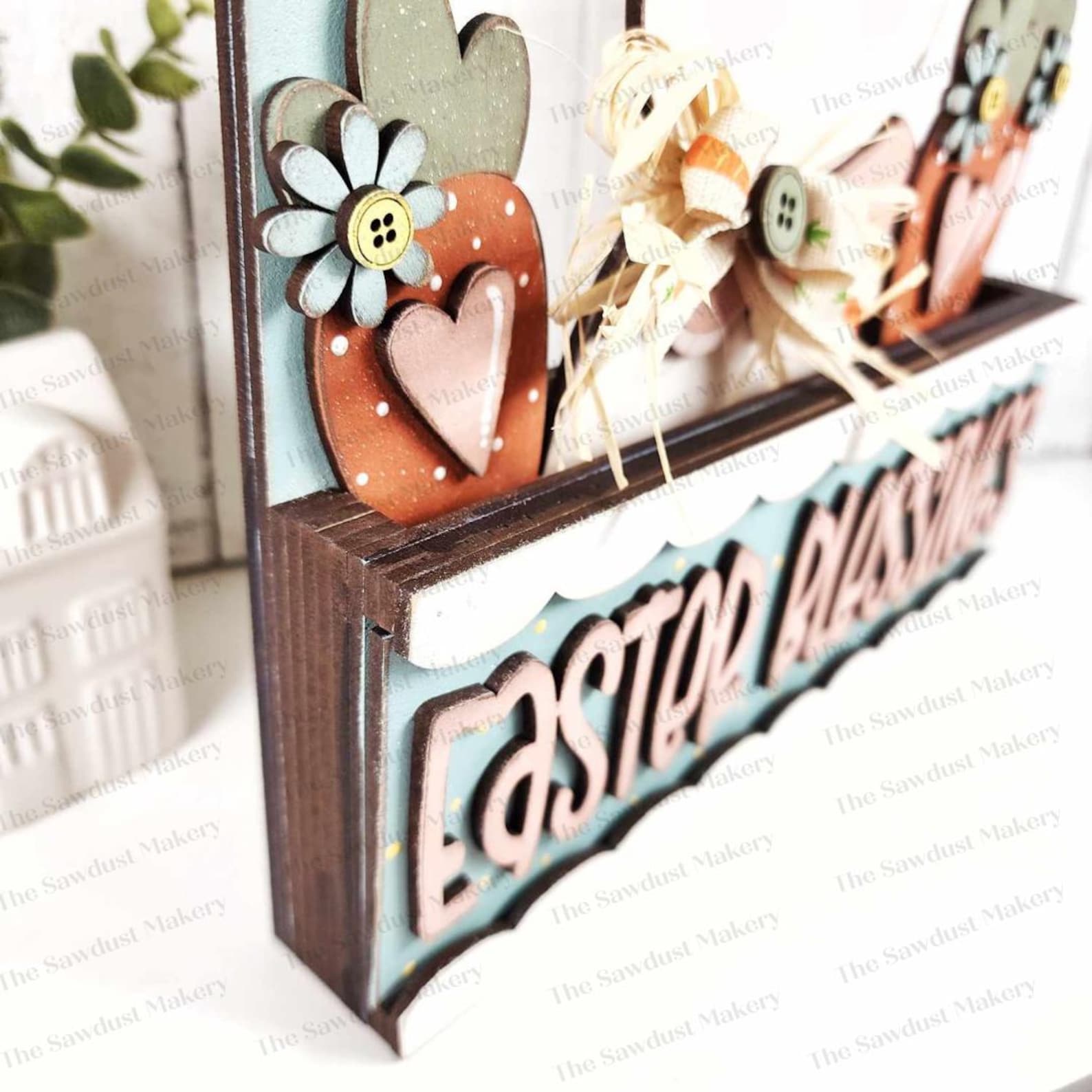Add-on for Interchangeable Window Box | Easter Blessings Bunny Window ...