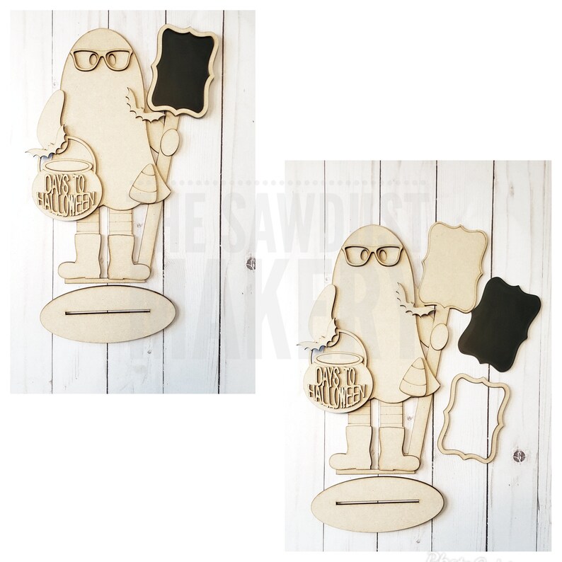 Halloween Ghost Countdown SVG File | Laser Cut File | Standing Ghost ...