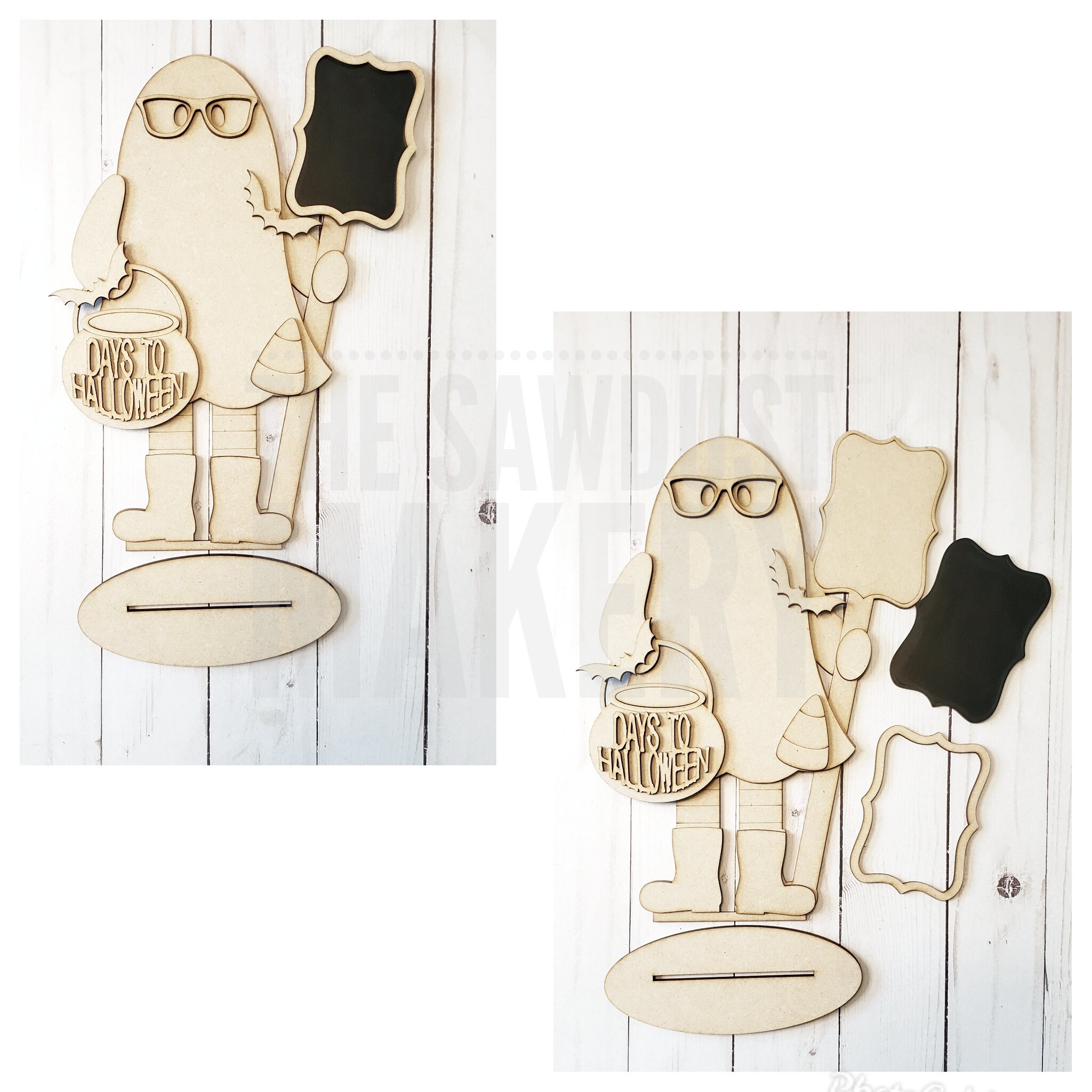 Halloween Ghost Countdown SVG File | Laser Cut File | Standing Ghost ...