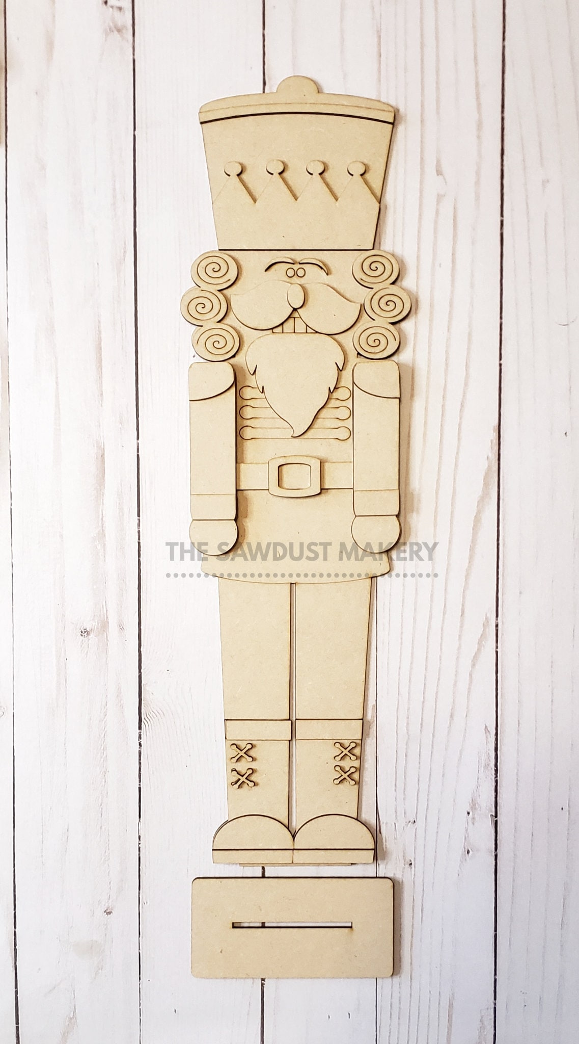 Standing Nutcracker Shelf Sitter SVG File Laser Cut File - Etsy