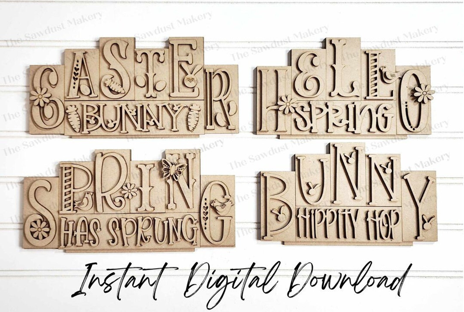 Mini Easter and Spring Word Block 5 & 6 Letter Sets | Mini Word Block ...