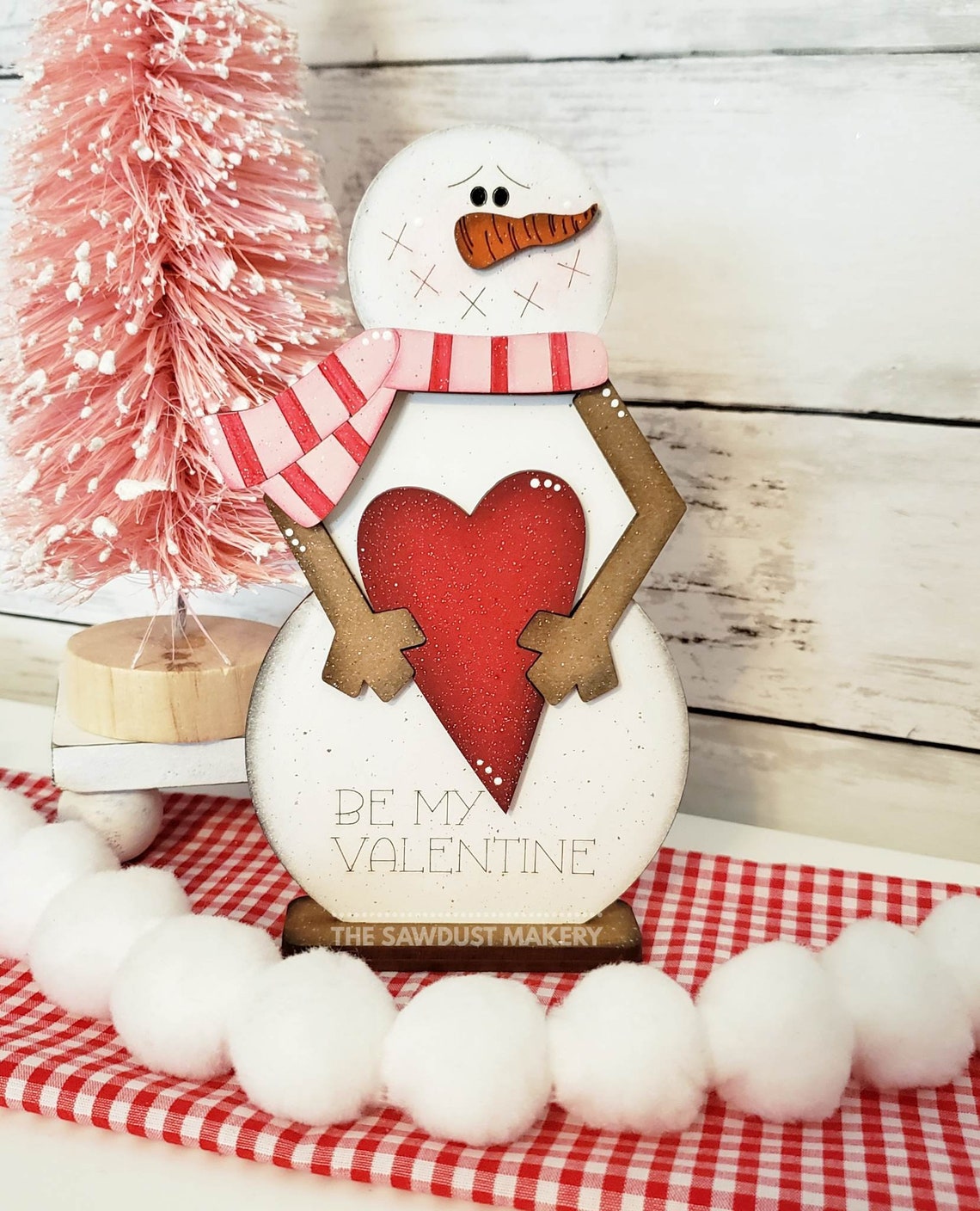 Be Mine Valentine Snowman SVG File Hearts Laser Cut File - Etsy