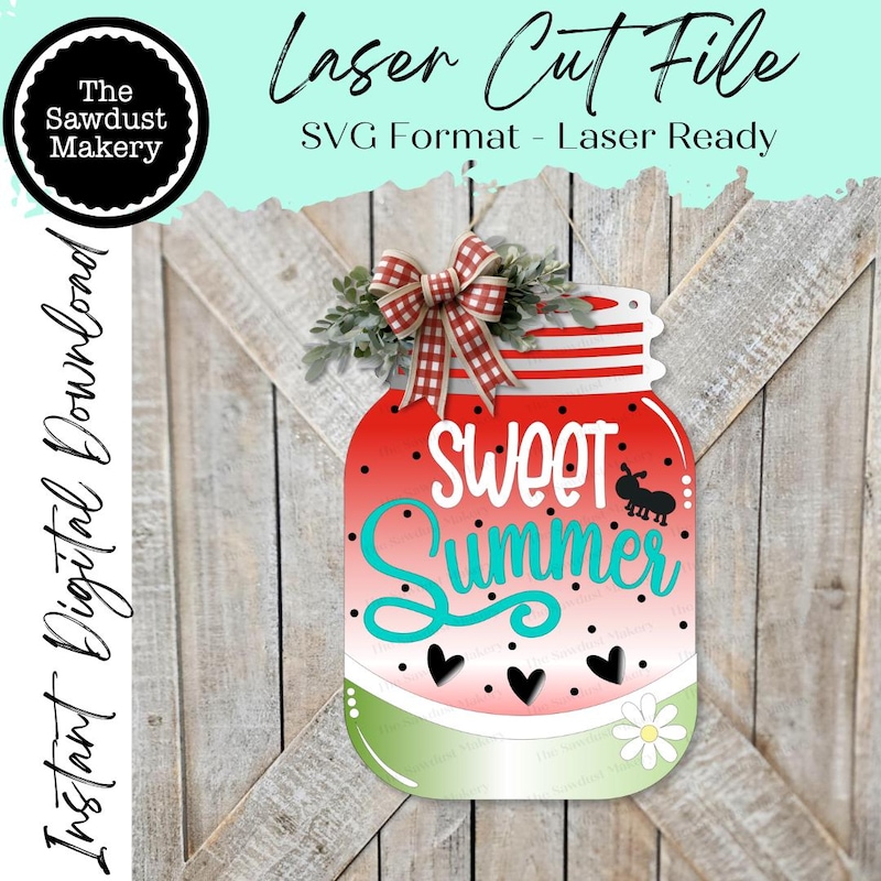 Melon Mason Jar - Etsy