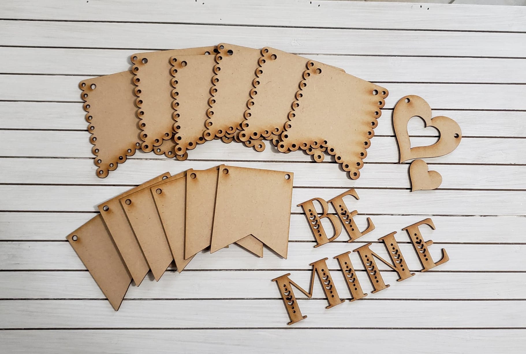 Be Mine Valentine Banner SVG Laser Cut File Glowforge - Etsy
