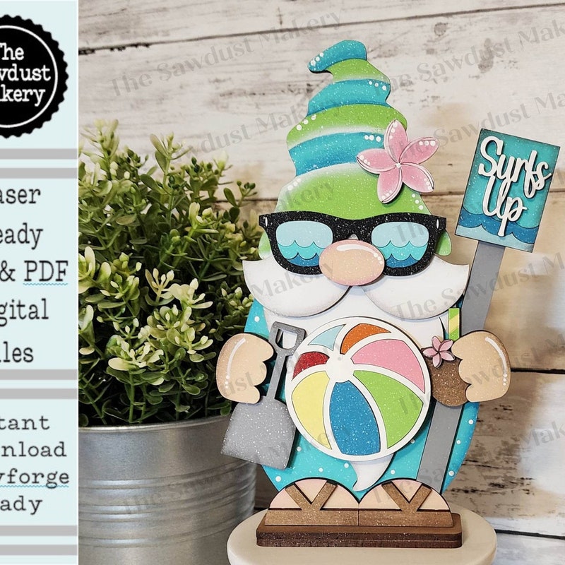 Wood Diy Gnome Sign - Etsy UK