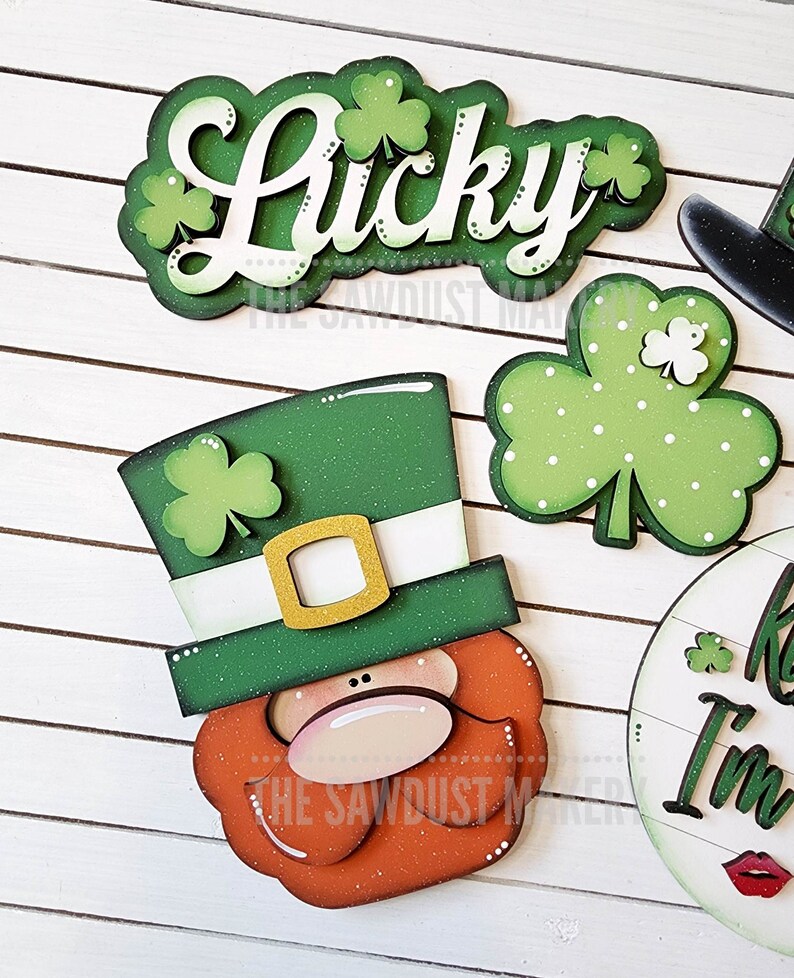 Lucky Leprechaun St. Patrick's Day SVG File Lucky - Etsy