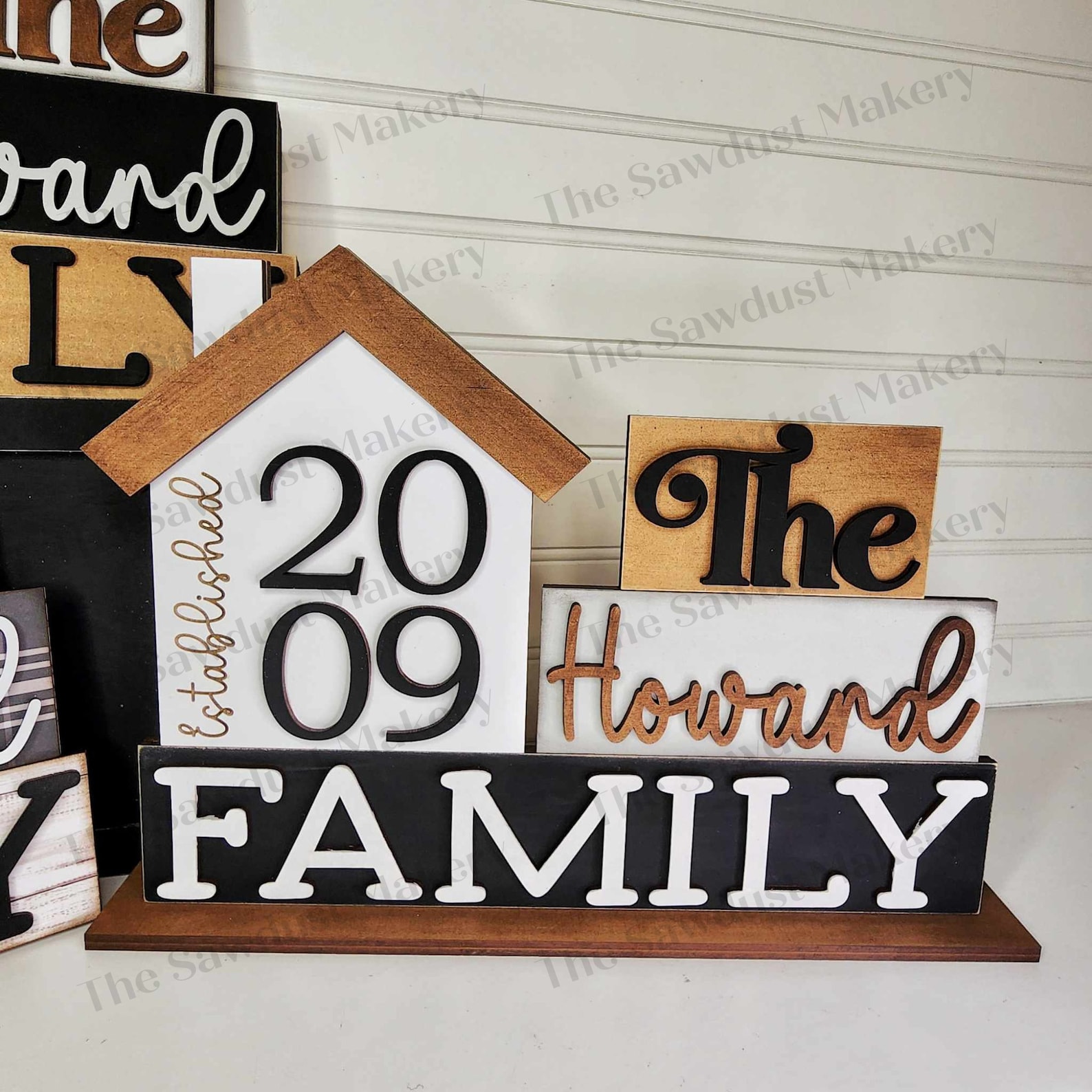 Family House Standing Block SVG File | Laser Cut File | Home Svg ...
