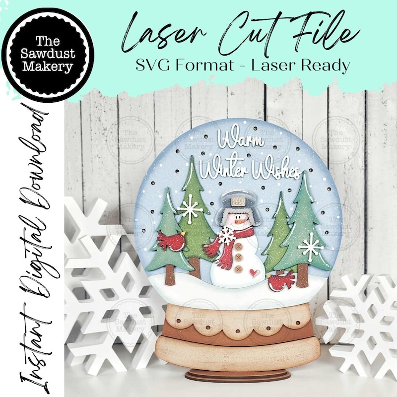 Winter Mantle Snow Decor - Etsy UK