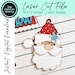 Santa Face Christmas Ornament SVG File | Laser Cut File | Santa ...