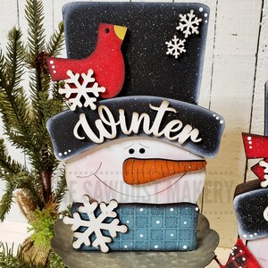 Chunky Winter Snowman Head SVG | Snowman Laser Cut File Let It Snow ...