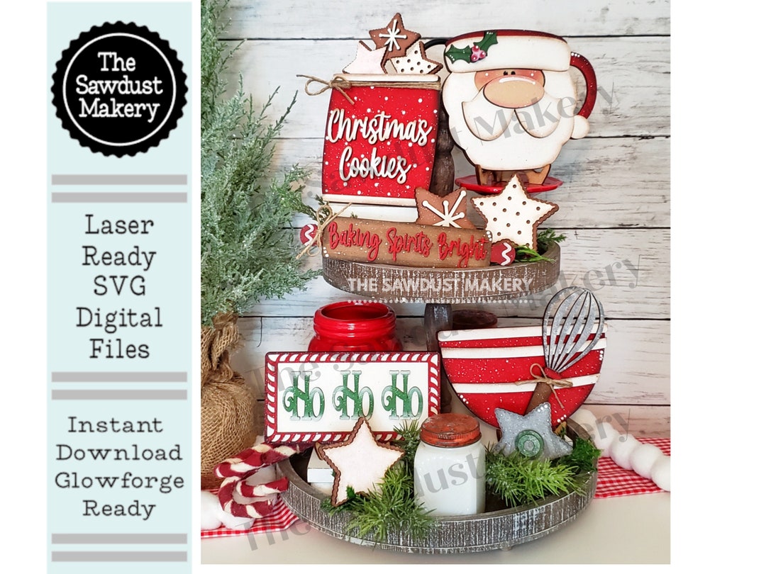 Vintage Santa Claus Cookie SVG File | Laser Cut File | Glowforge ...