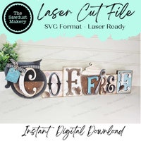Coffee Shop Wall Decor Bundle: Laser Cut Vector Art (digital Download ...