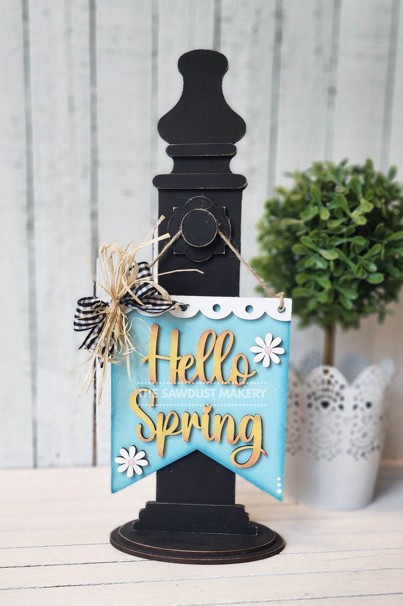 Spring Mini Hanger Signs Spring Signs SVG Door Hanger - Etsy