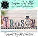 Frosty Word Block SVG | Christmas Word Block SVG | SVG File | Laser Cut ...