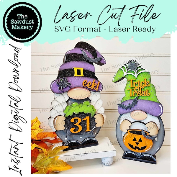 Halloween Gnome Svg - Etsy