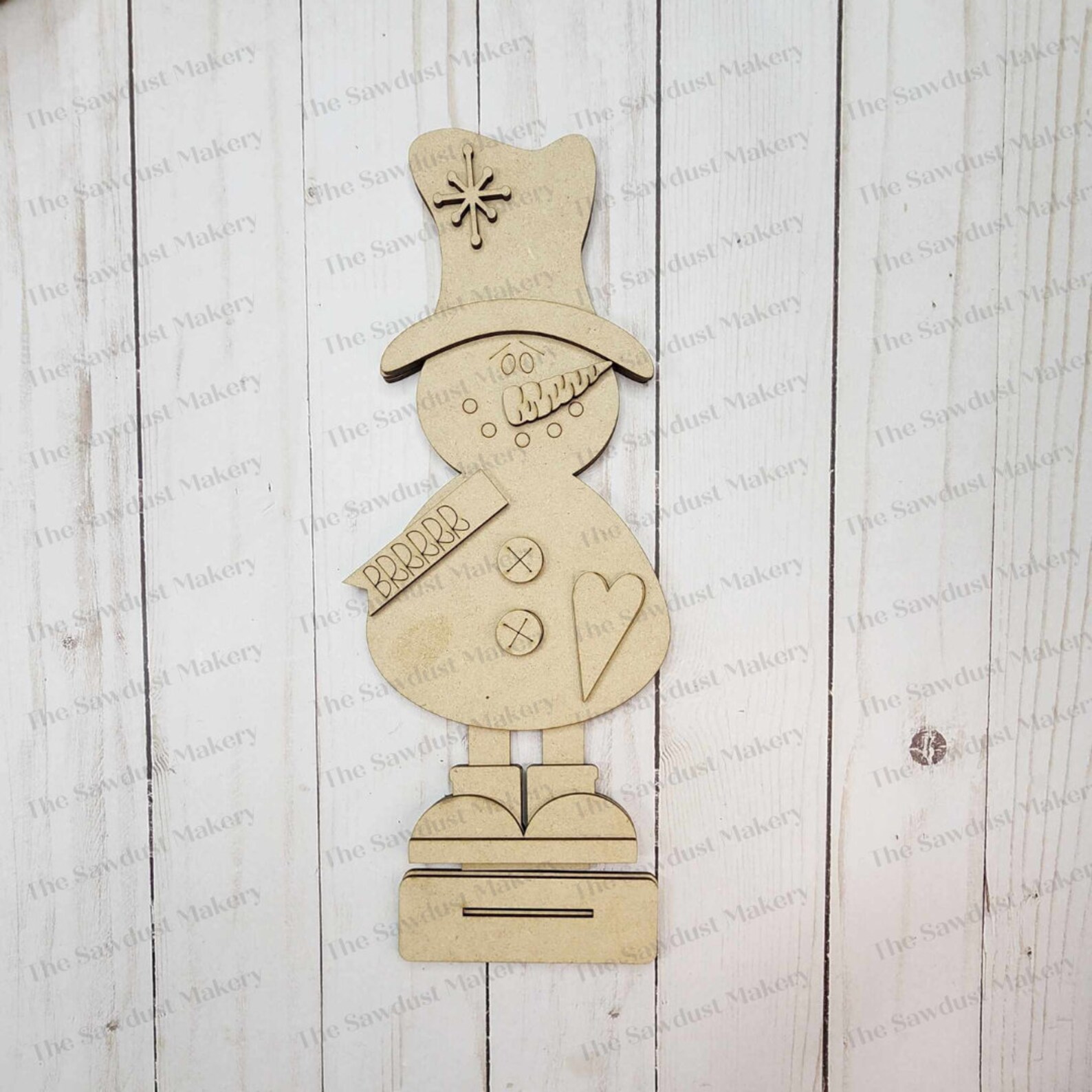 Prim Winter Snowman SVG File | Laser Cut File | Winter SVG File ...