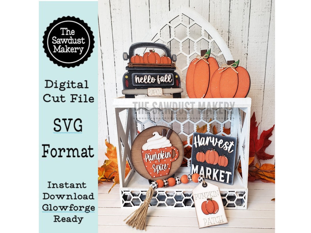 Fall Harvest SVG File Laser Cut File Glowforge USA - Etsy