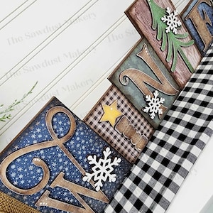 Winter Word Block SVG | Christmas Word Block SVG | SVG File | Laser Cut ...