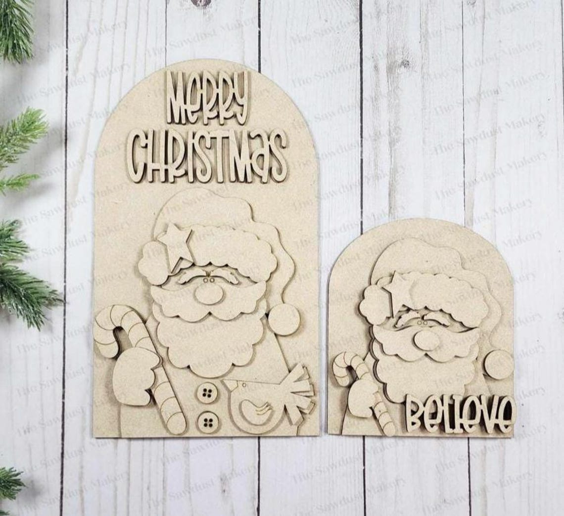 Interchangeable Large & Small Arched Boho Sign Insert | Merry Christmas ...