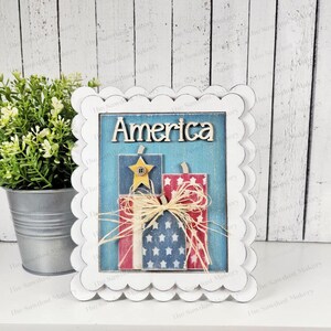 American Firework Sign Laser Cut File | Interchangeable Frame | 4th of ...
