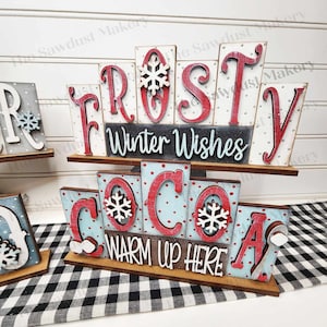 Add-on Mini Winter Word Block 5 & 6 Letter Sets | Mini Word Block Laser ...