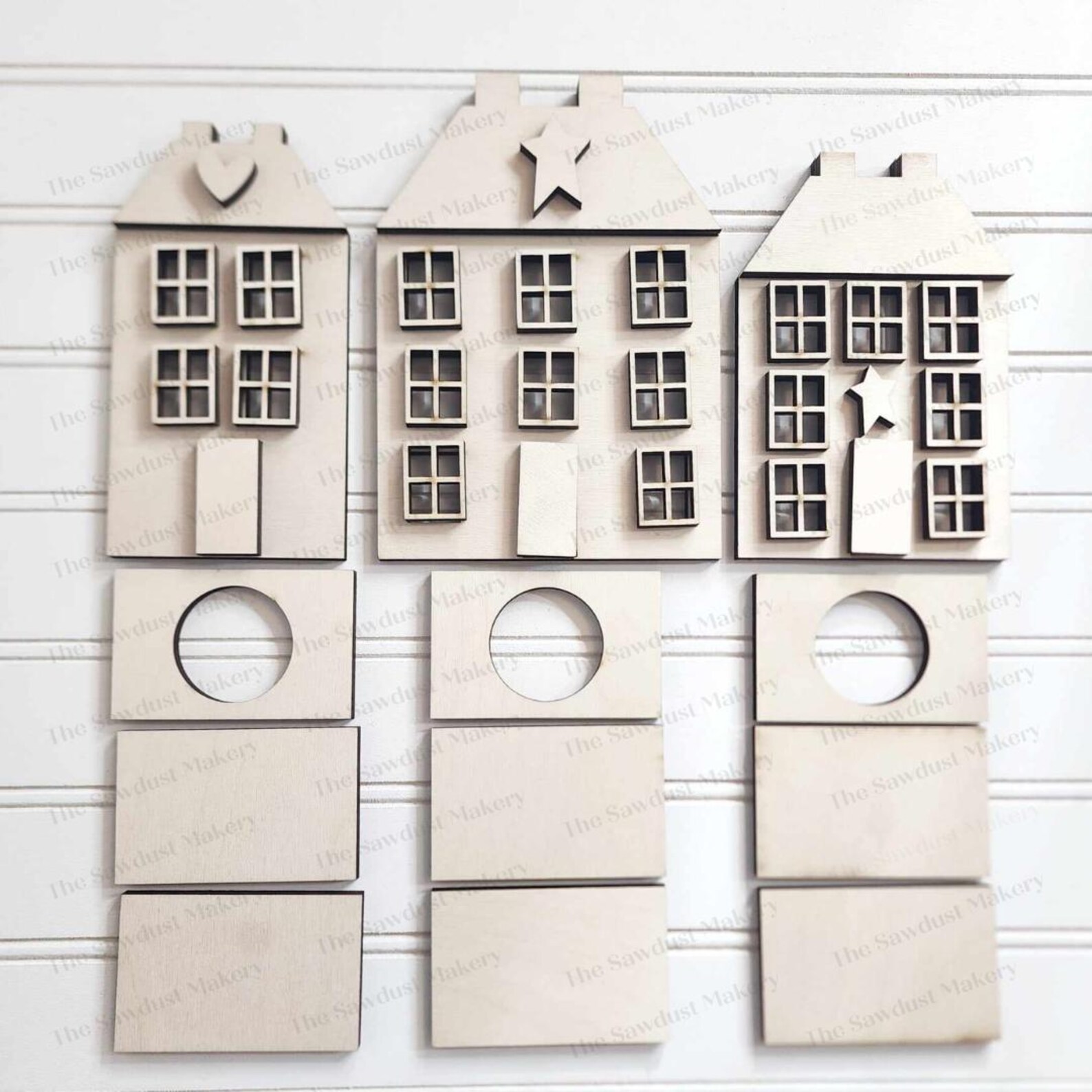Primitive Saltbox House Votive Shelf Sitter SVG File | Laser Cut File ...