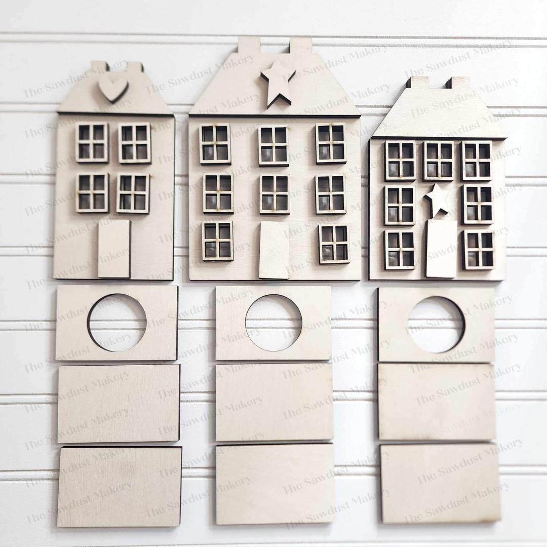 Primitive Saltbox House Votive Shelf Sitter SVG File | Laser Cut File ...