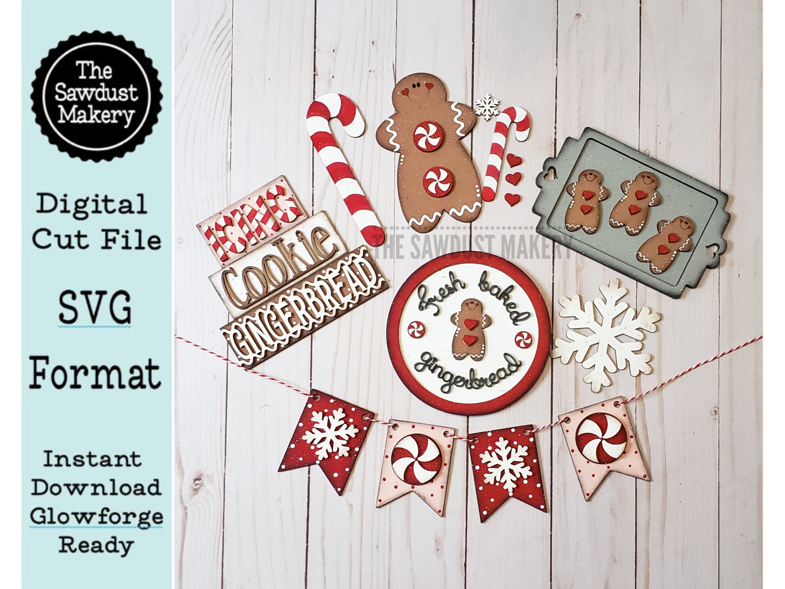 Fresh Baked Gingerbread SVG File Laser Cut File Glowforge - Etsy