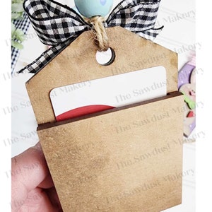 Wedding Tag Gift Card Holder Laser Cut SVG File | Wedding Gift Card ...