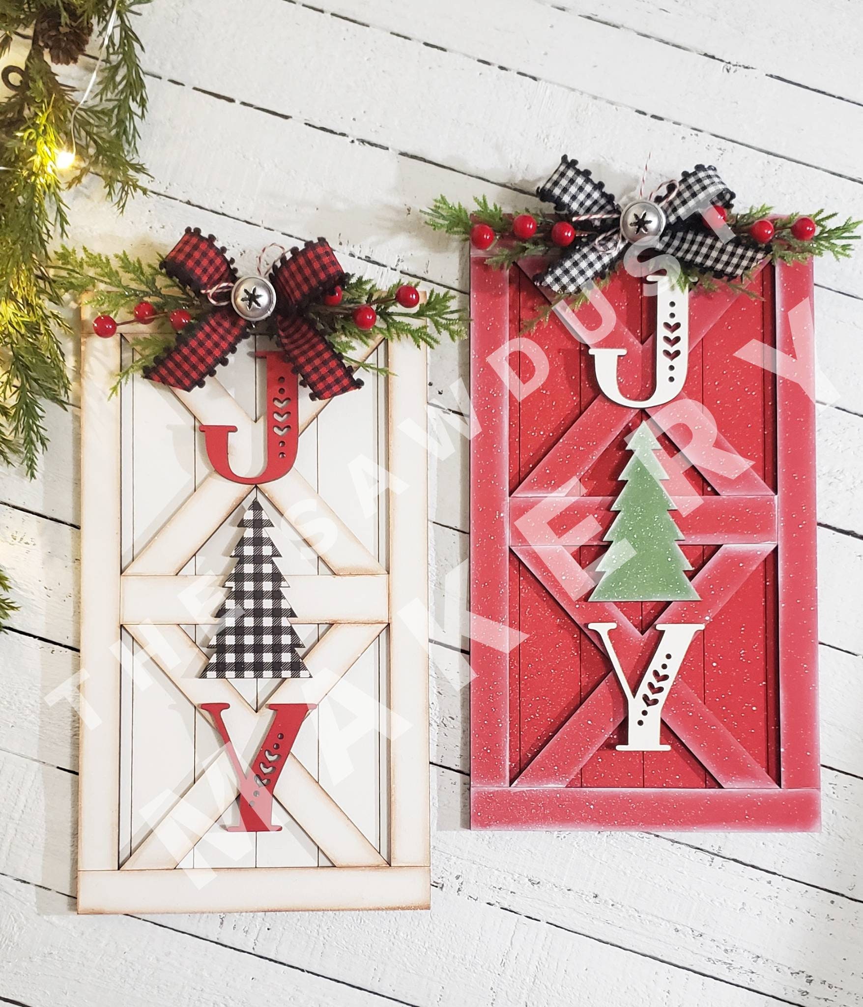 Farmhouse Joy Barn Door SVG | Round Shiplap | Barn Door Ornament | Wood ...