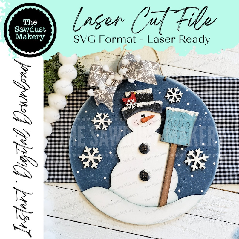 Winter Door Hanger - Etsy