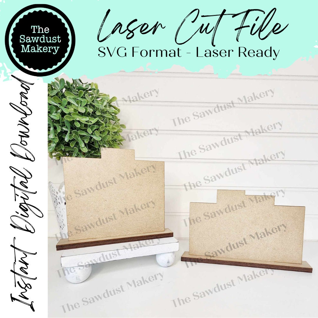 Mini Word Block 3 & 4 Letter Backer Base | Mini Word Block SVG | SVG ...