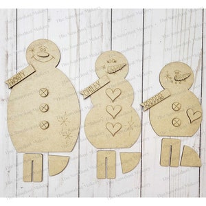 Prim Winter Snow Family SVG & PDF File | Laser Cut File | Winter Svg ...