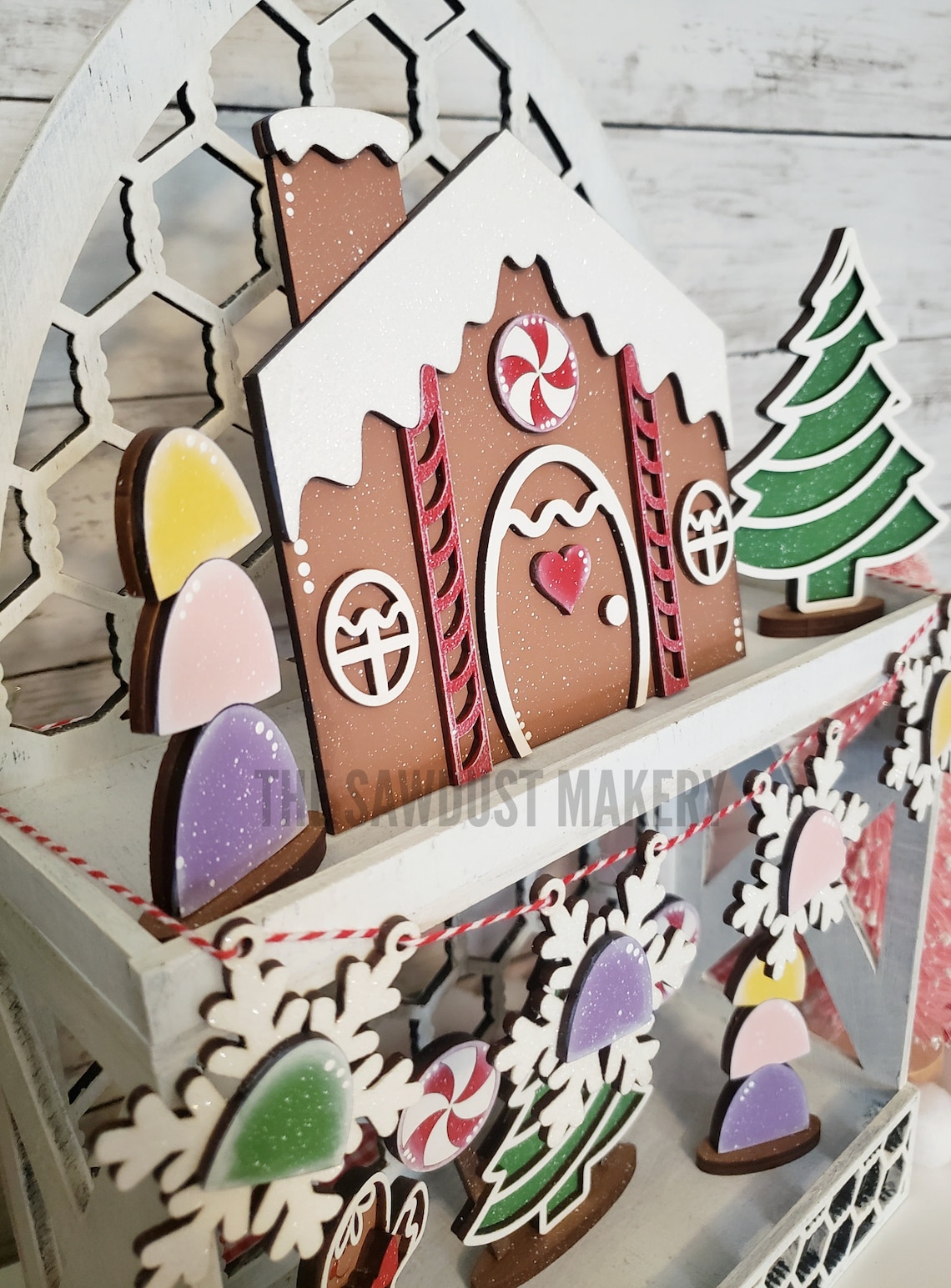 Gingerbread House SVG File Laser Cut File Glowforge - Etsy