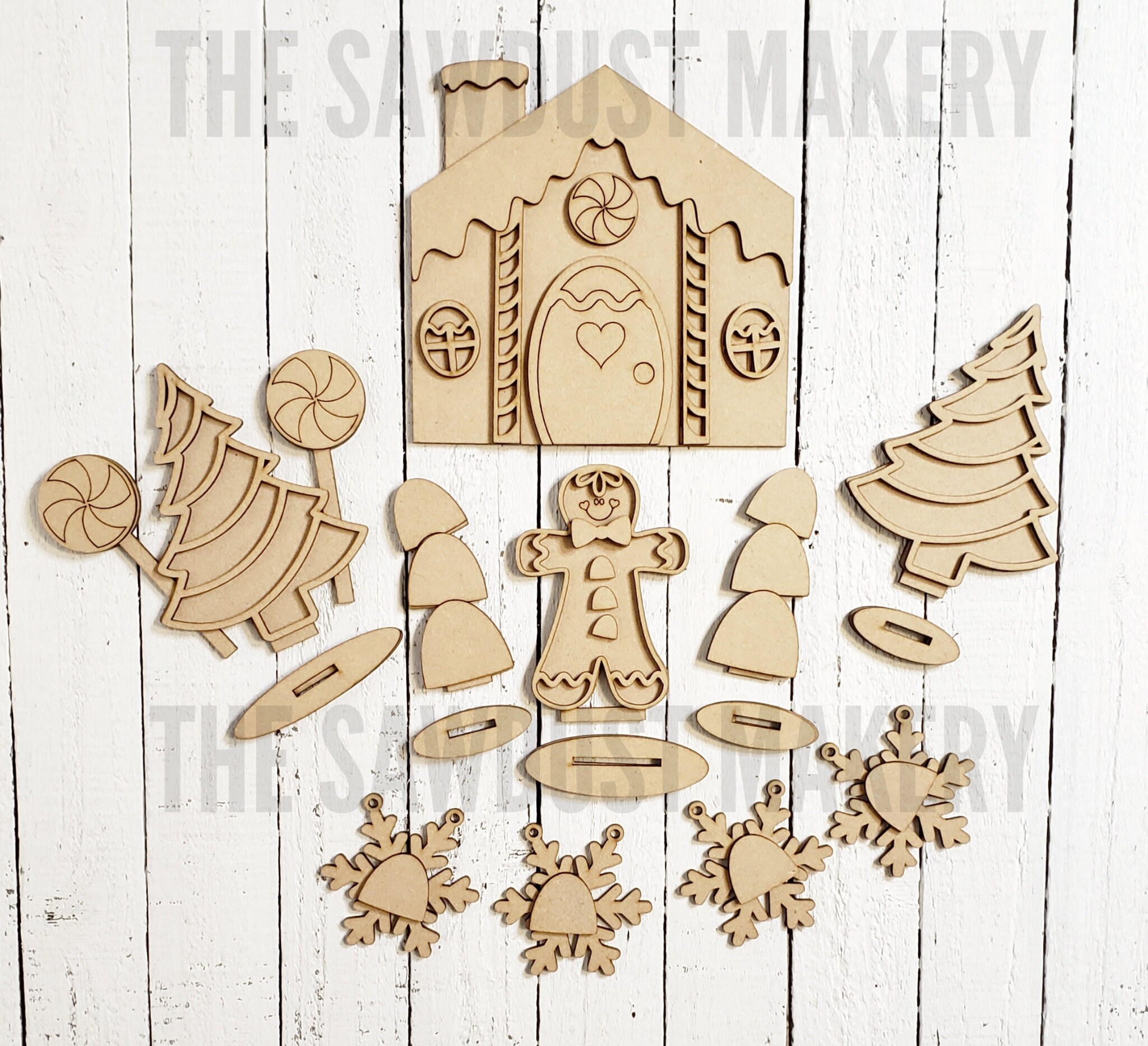 Gingerbread House SVG File | Laser Cut File | Glowforge | Gingerbread ...
