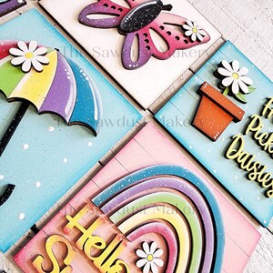 Spring Laser Cut Files | Spring Interchangeable Leaning Sign Bundle ...