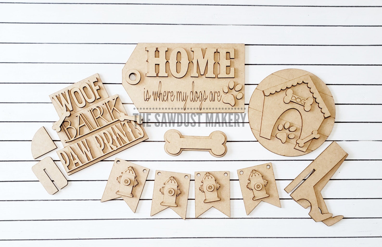 Dog SVG File | Dog Paws | Laser Cut File | Glowforge | Dog Tiered Tray ...