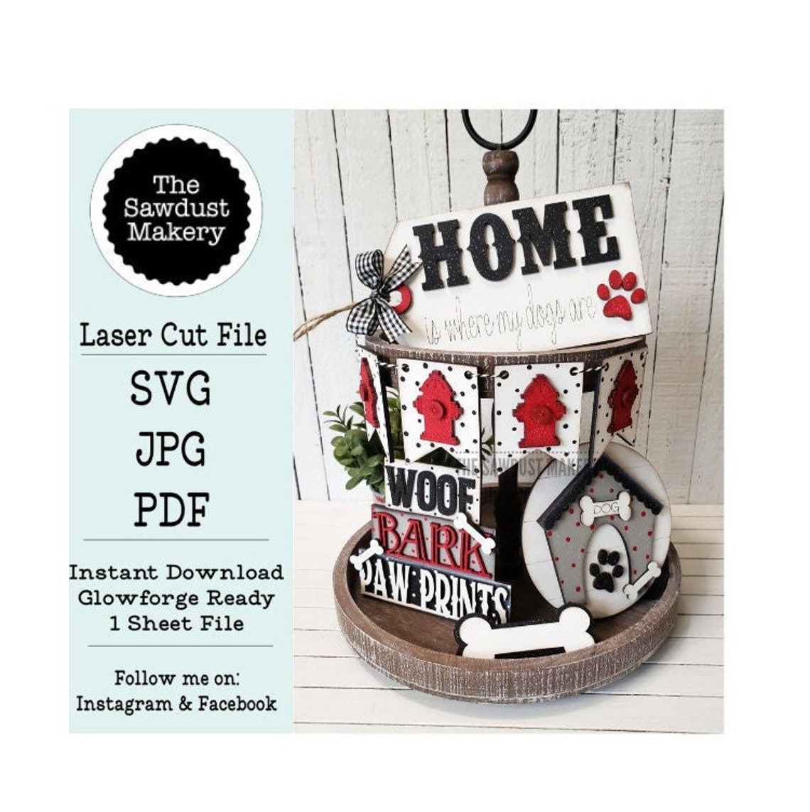 Dog SVG File Dog Paws Laser Cut File Glowforge Dog - Etsy