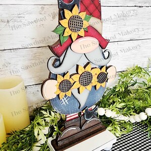 Fall Sunflower Large Gnome SVG File | Laser Cut File | Standing ...