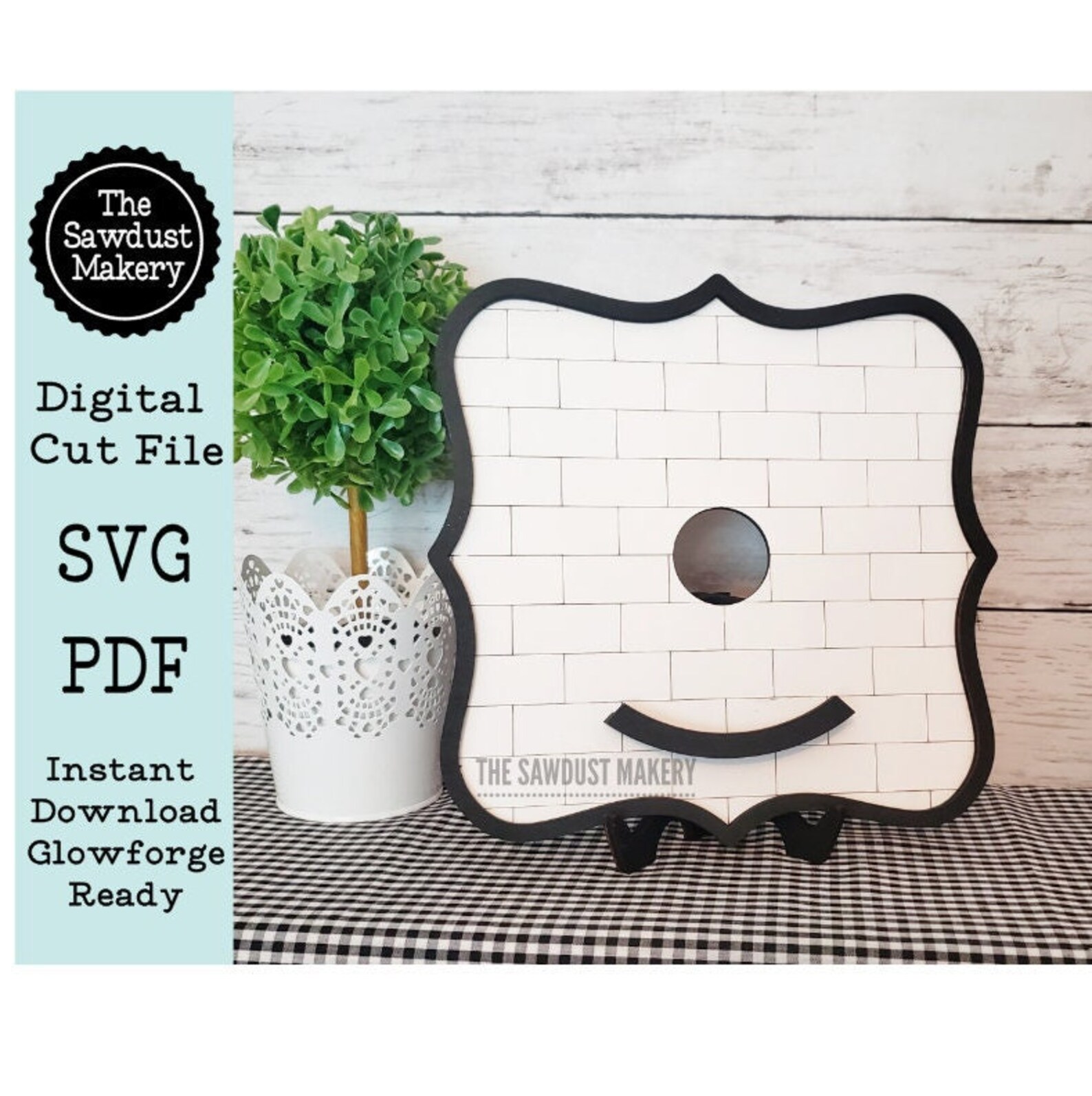 6 Round Interchangeable Sign Holder SVG Subway Frame - Etsy