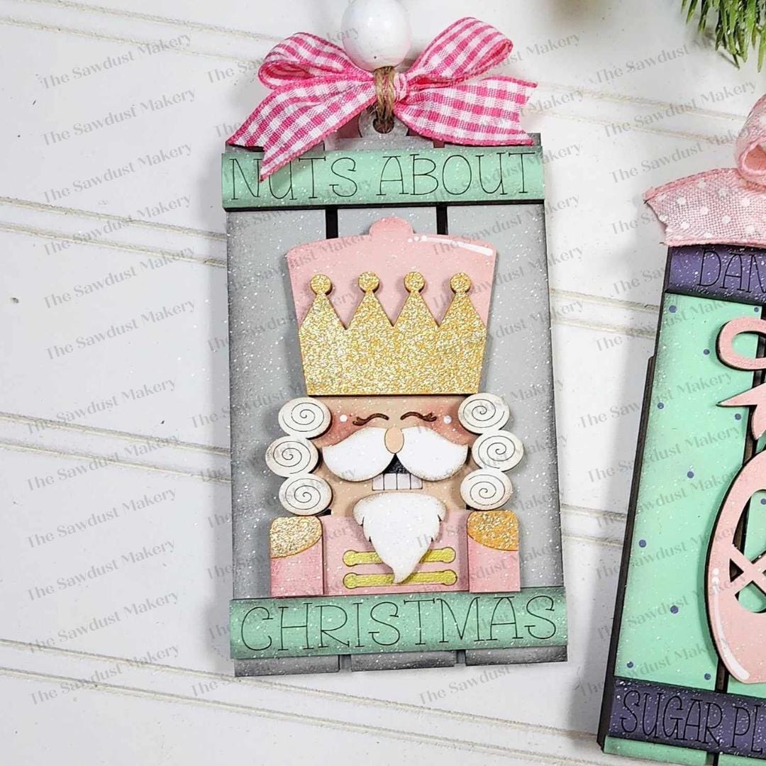 Nutcracker Pallet Christmas Ornament Bundle Laser Cut SVG File ...