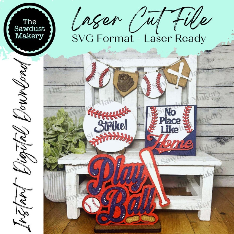 Baseball Decor Tier Tray - Etsy