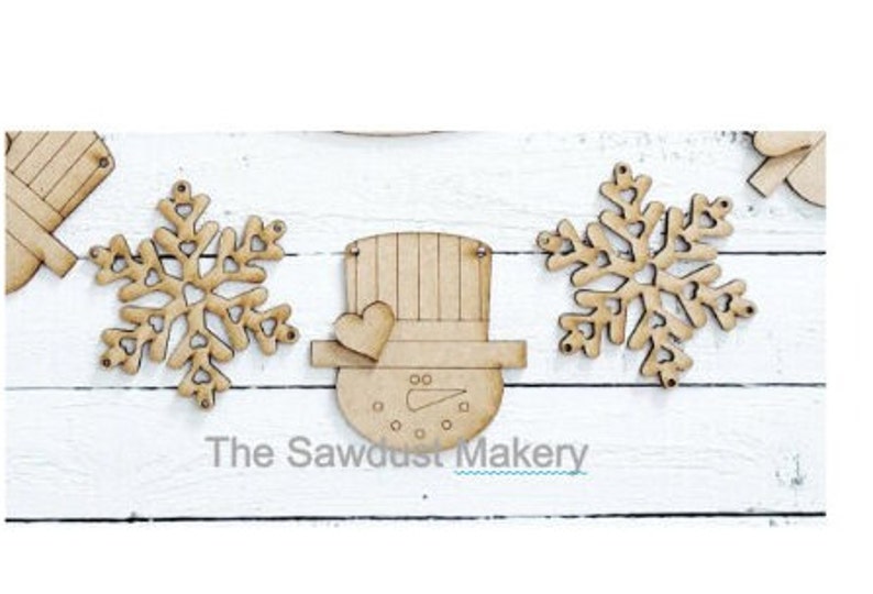 Snowman SVG | Snowman Door Hanger | Snowman Garland | Snowman Laser Cut ...