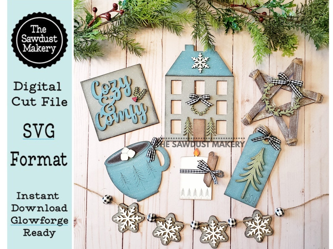 Hygge Holiday Winter Christmas SVG File | Laser Cut File | Winter SVG ...
