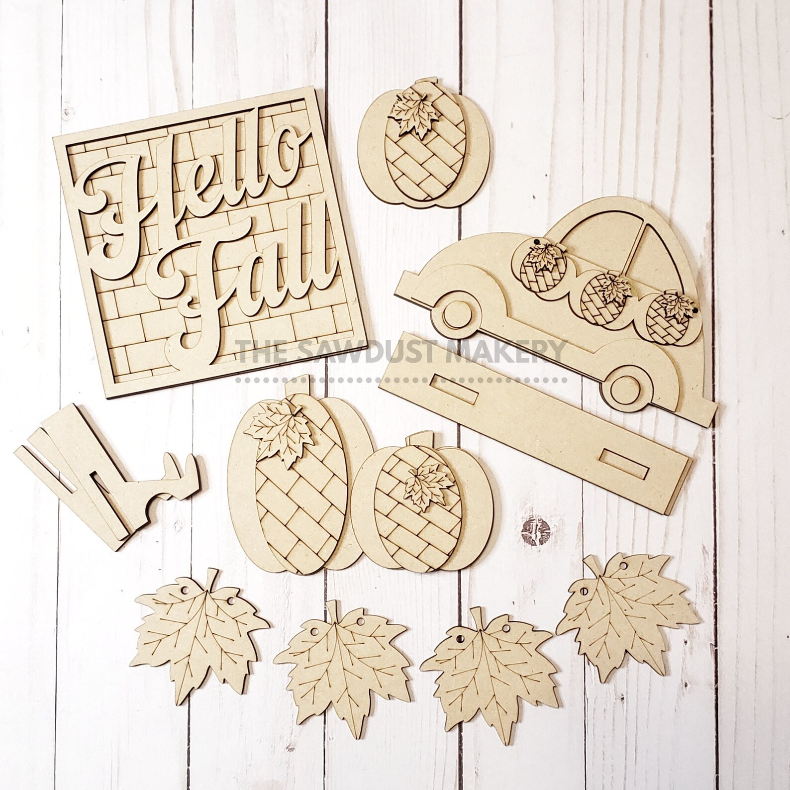 Hello Fall SVG File Laser Cut File Glowforge Hello Fall - Etsy