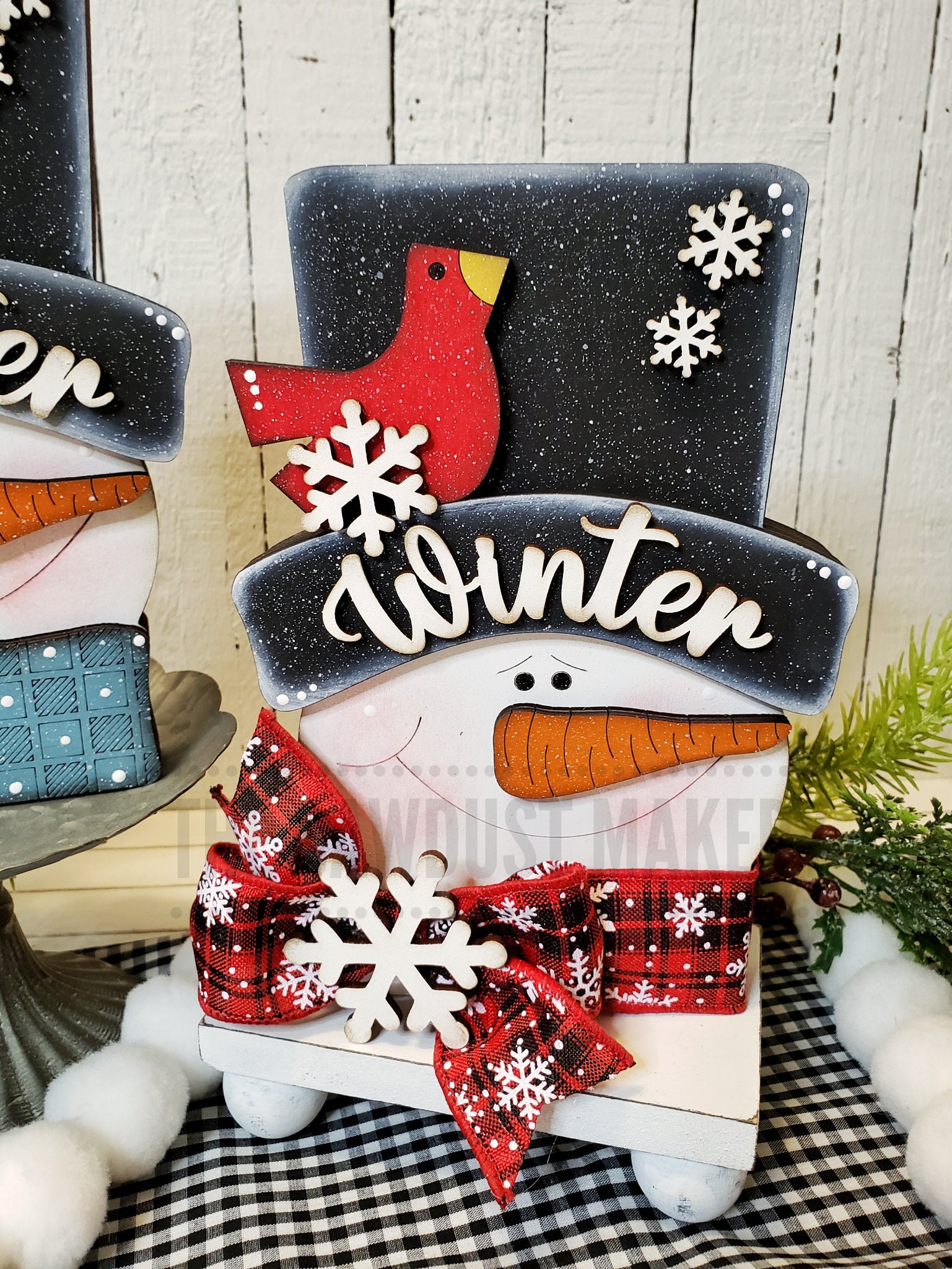 Chunky Winter Snowman Head SVG Snowman Laser Cut File Let It - Etsy