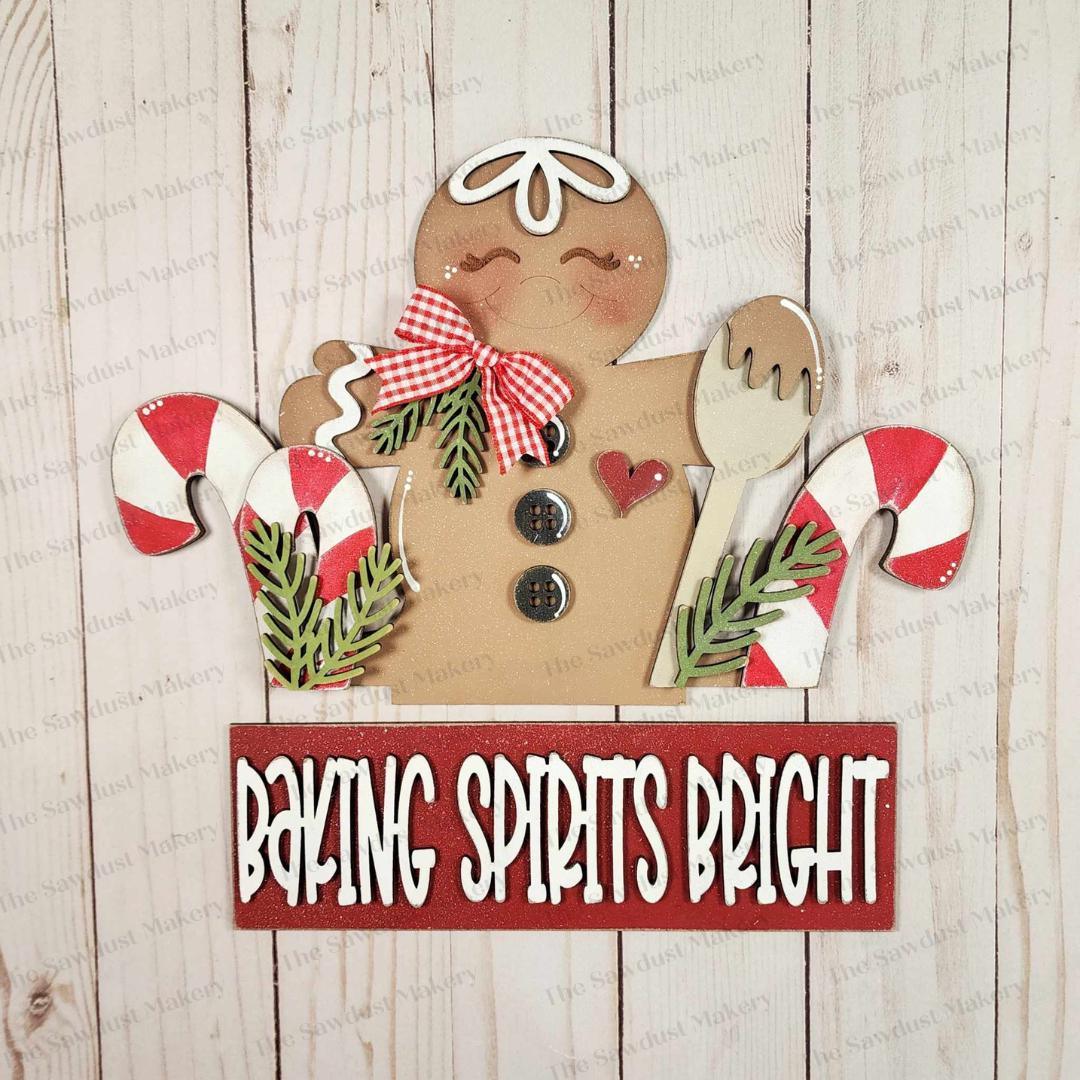 Add-on for Interchangeable Window Box | Gingerbread Baking Spirits ...