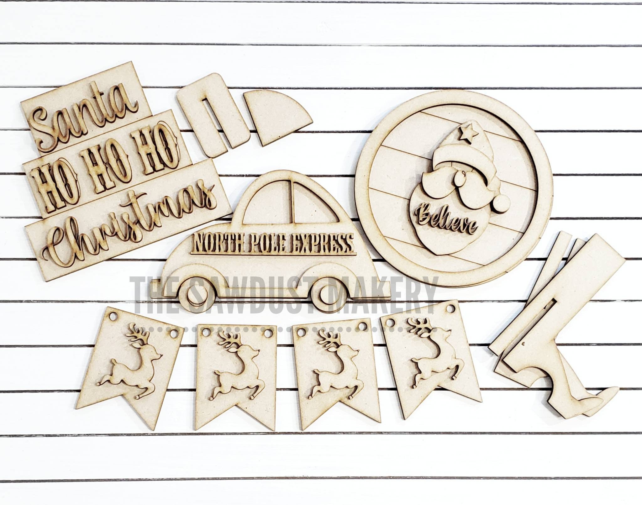 Santa Express SVG File Laser Cut File Glowforge Santa - Etsy